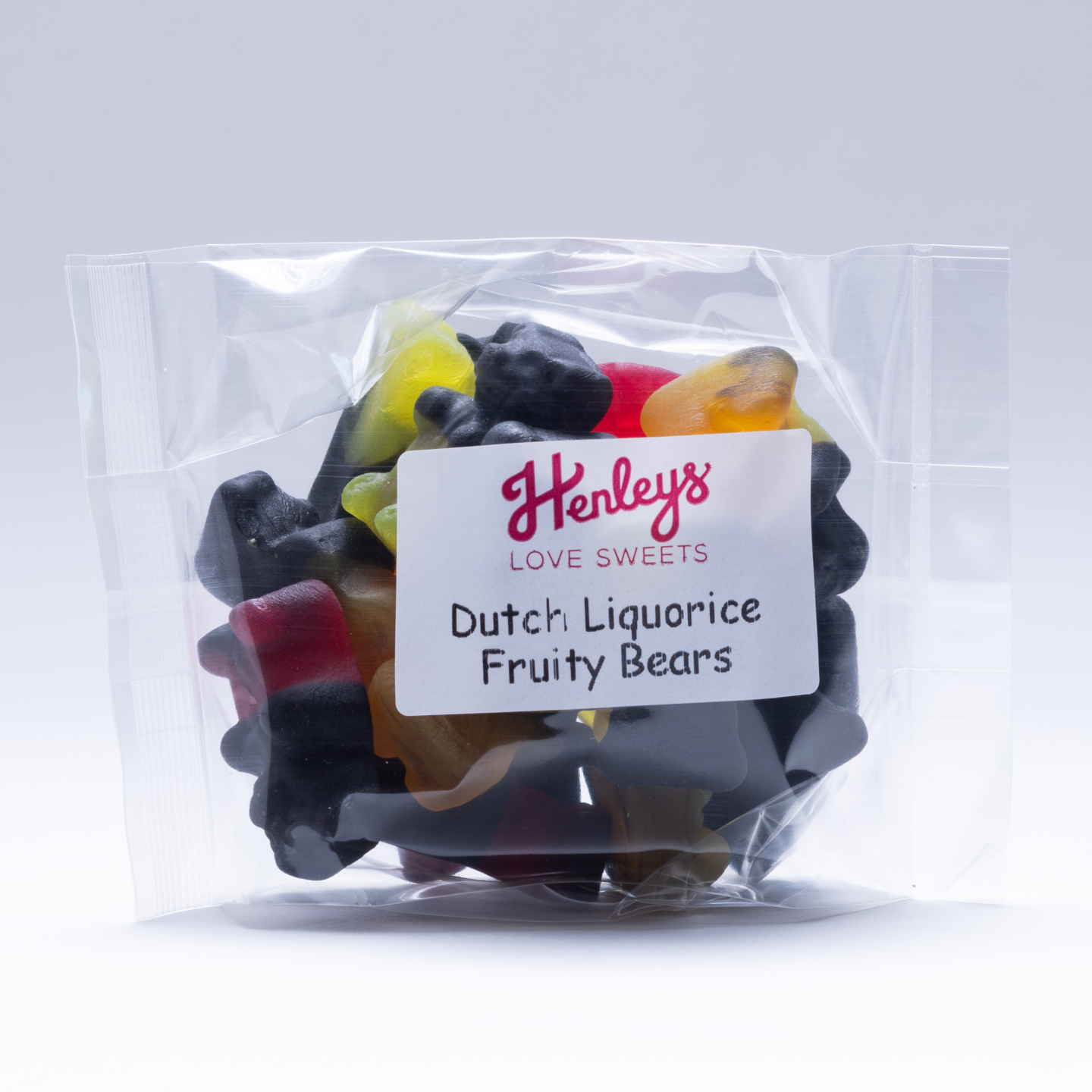 Dutch Liquorice Fruit bears - Henleys - Connoisseurs of Confectionery