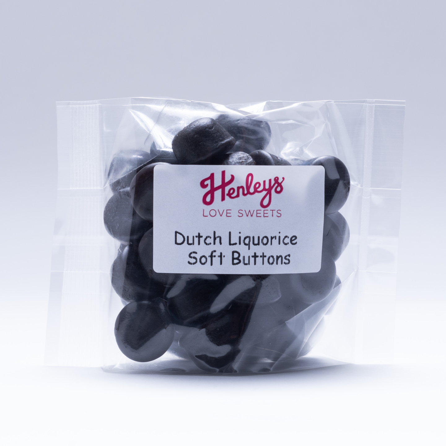 Dutch Liquorice Soft Buttons - Henleys - Connoisseurs of Confectionery